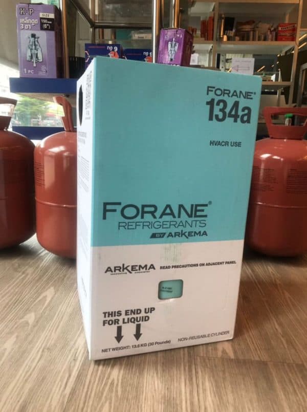 น้ำยาแอร์ FORANE R134a หัว1/4 13.6kg. ราคาถูกจัดส่งทั่วประเทศ!