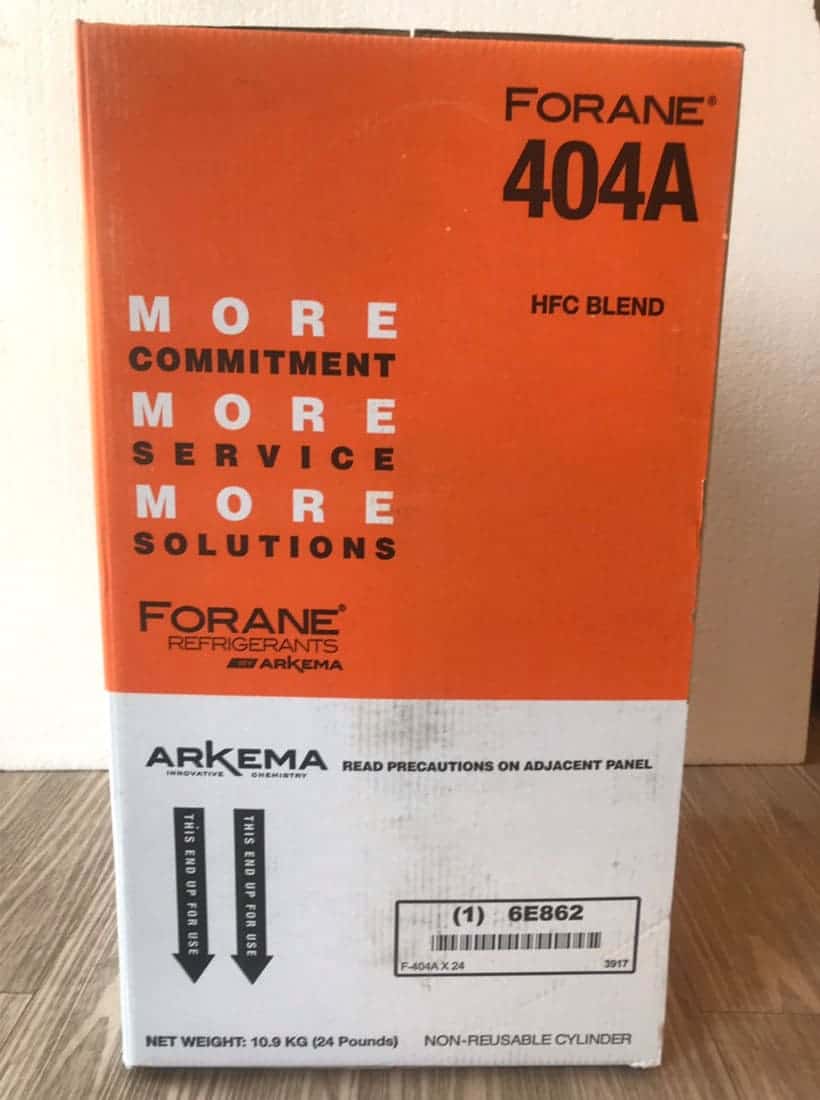 [ น้ำยาแอร์ r404a ราคาส่ง ] ขนาด 10.9 kg. ยี่ห้อ FORANE ส่งทั่วประเทศ